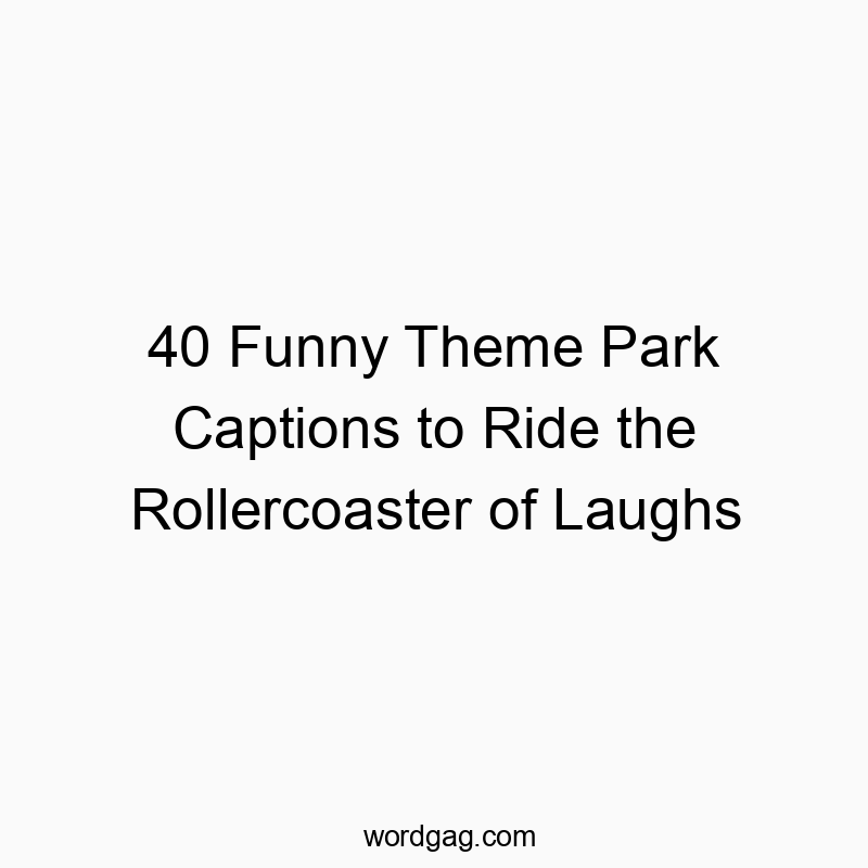 40 Funny Theme Park Captions to Ride the Rollercoaster of Laughs ...